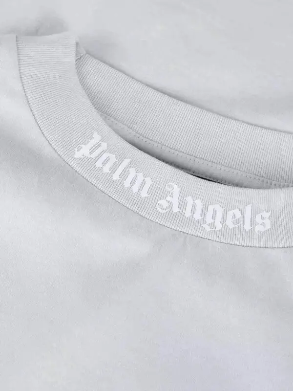 Palm Angels Logo Print Long Sleeve Sweatshirt