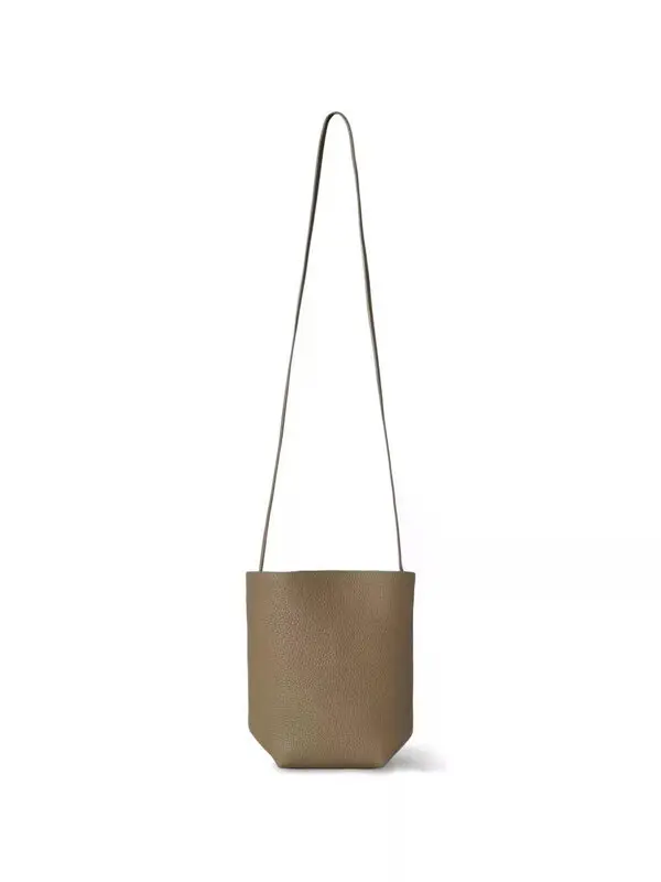 THE ROW Grained Leather Crossbody Bag - Neutrals