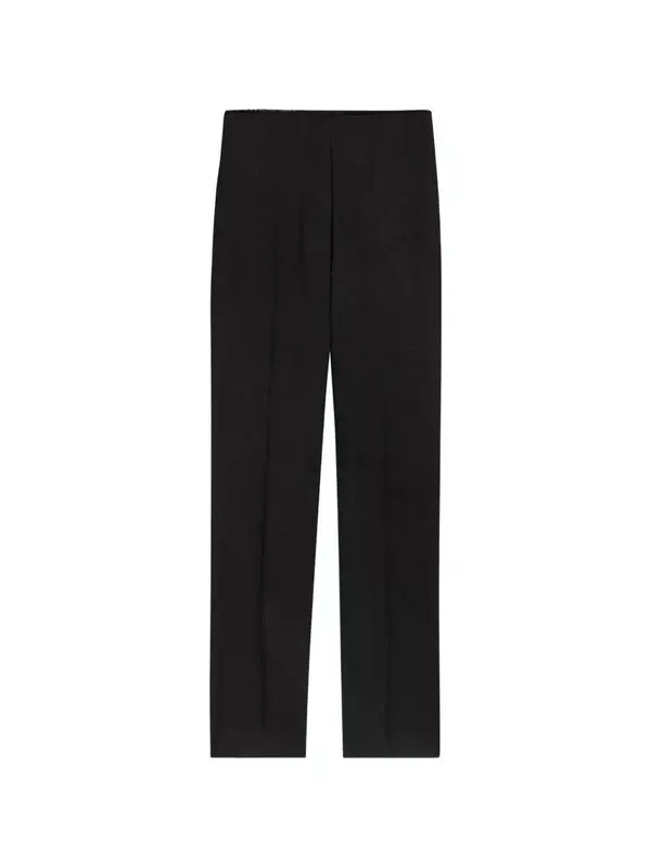Tove Straight-leg Crepe Trousers - Black