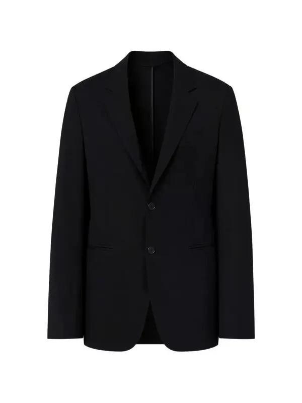 ALBERTO BRESCI Single-breasted Notched-lapels Blazer - Black