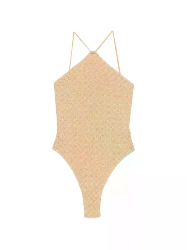 Missoni Halterneck Swimsuit With Metallic Threading