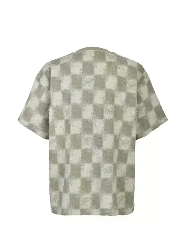 BREATH Checkered Terry-cloth T-shirt
