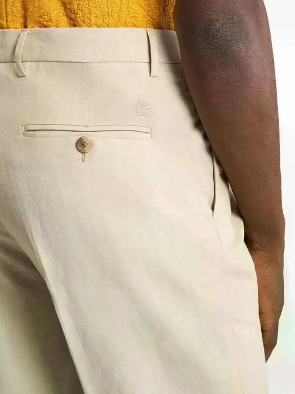 Etro Pleated Silk-blend Trousers