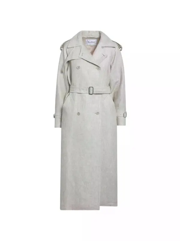 Max Mara Double-breasted Belted Coat - Neutrals