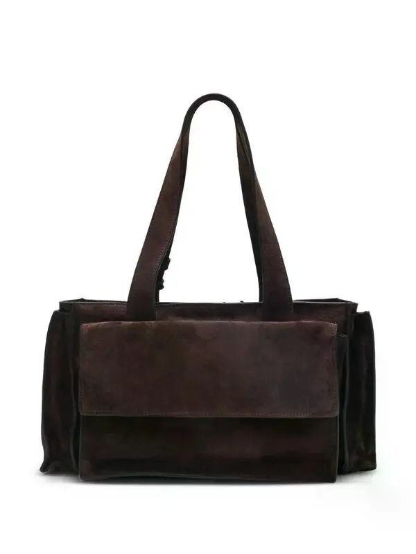 Miu Miu Dark Suede Tote Bag