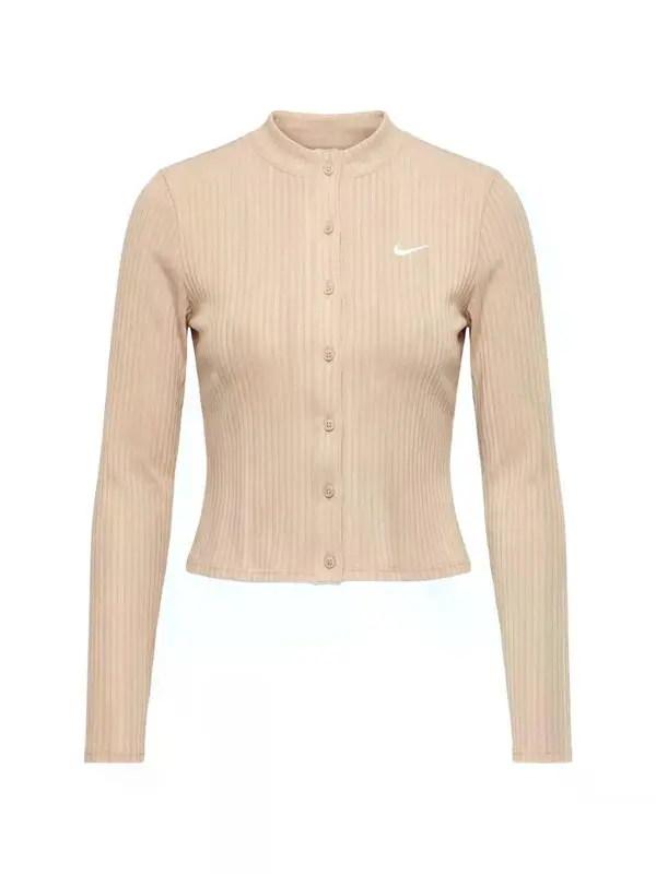 Nike Ribbed-knit Cardigan - Neutrals
