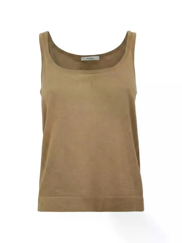 Max Mara Scoop Neck Knitted Tank Top
