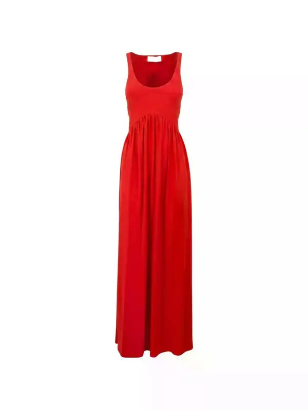 Sportmax Maxi Cut-out Gathered Dress