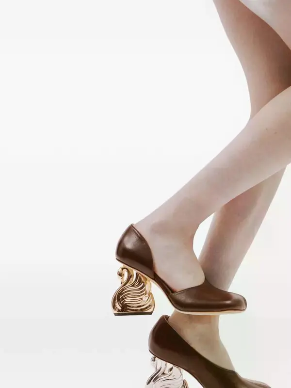 A.W.A.K.E. Mode Vesper Swan-heel Pumps