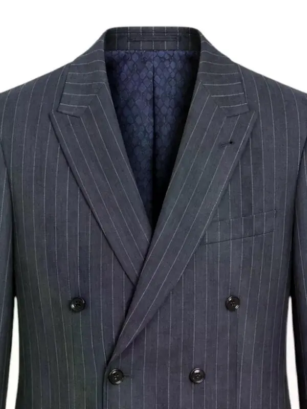 RAMON SANJURJO Pinstriped Double-breasted Suit