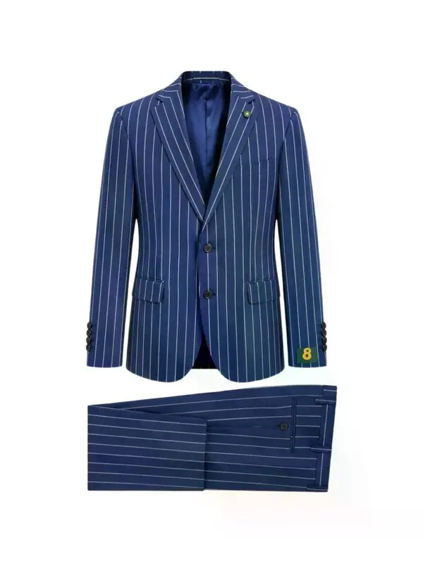 L.B.M. 1911 Pinstripe-pattern Suit - Blue