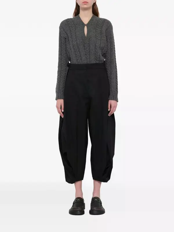 Loewe Draped Cropped Trousers