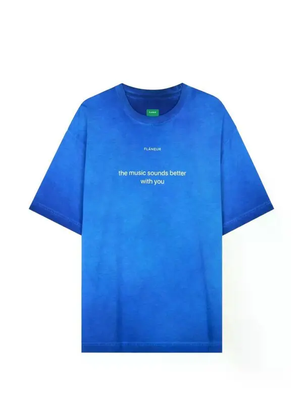FLANEUR Logo-print Washed T-shirt