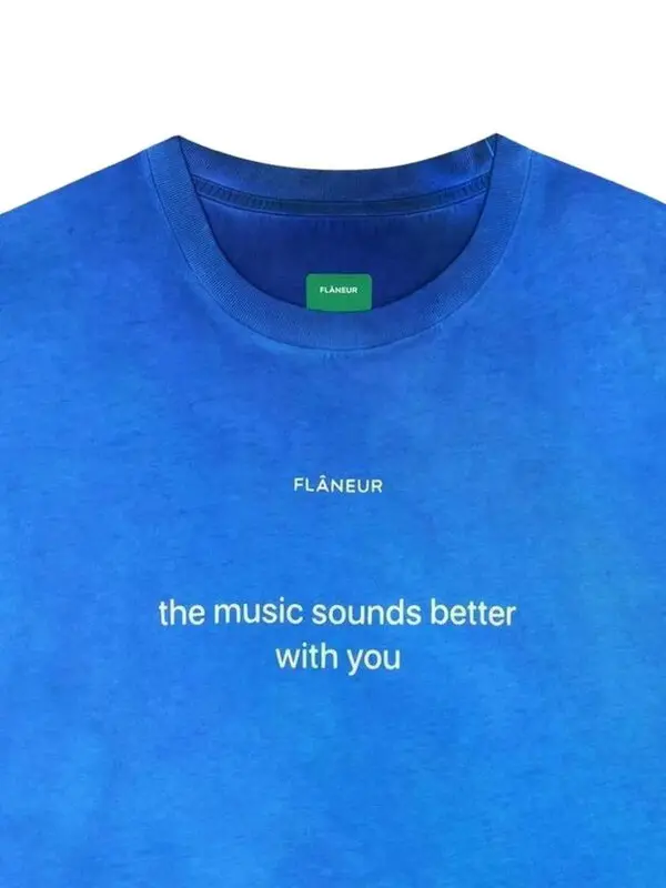 FLANEUR Logo-print Washed T-shirt
