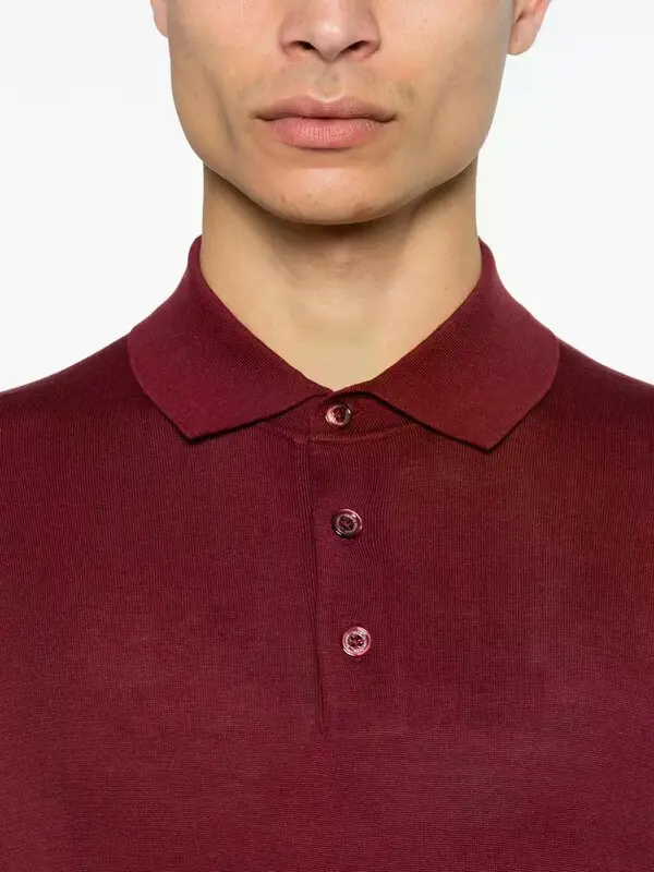 PAOLO PECORA Buttoned Panelled Polo Shirt
