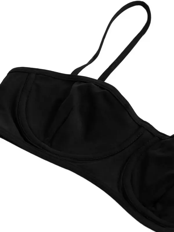 TOTEME Adjustable-strap Bikini Top - Black