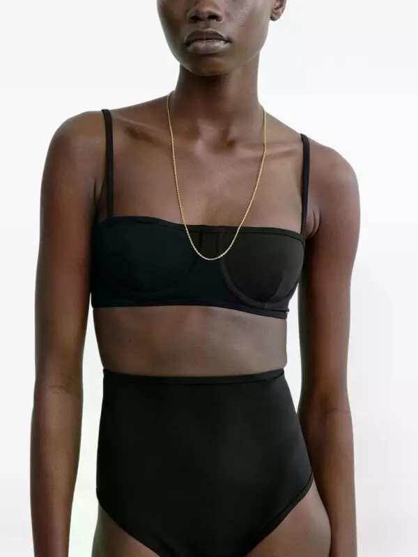 TOTEME Adjustable-strap Bikini Top - Black