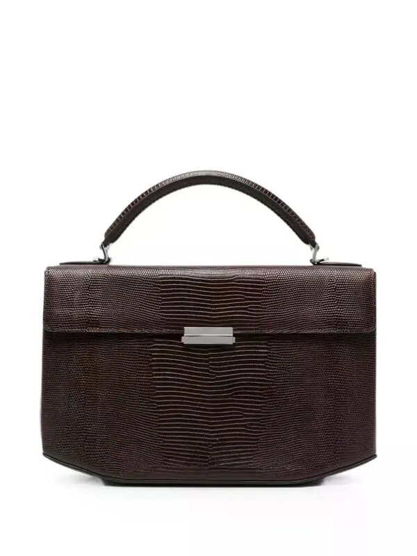 TOTEME Clip Lizard-embossed Tote Bag