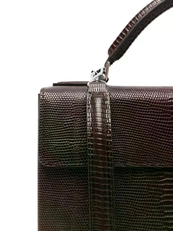 TOTEME Clip Lizard-embossed Tote Bag