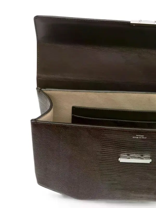 TOTEME Clip Lizard-embossed Tote Bag
