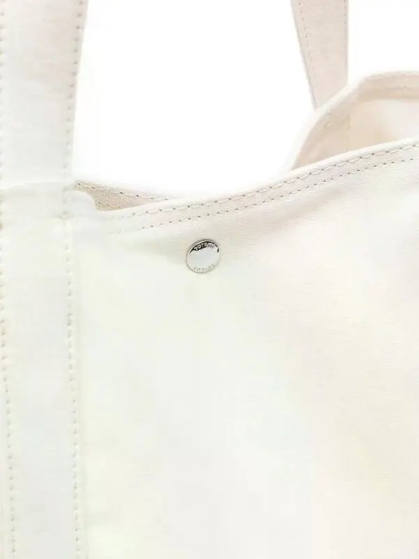 TOTEME Ecru Canvas Beach Tote Bag