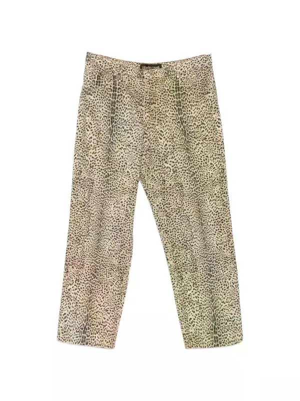 Roberto Cavalli 1990s Leopard Print Trousers