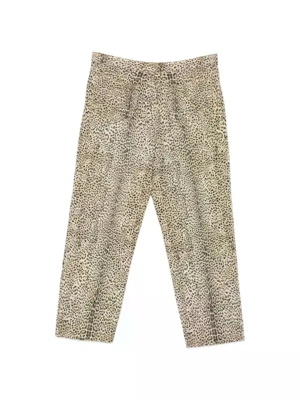 Roberto Cavalli 1990s Leopard Print Trousers