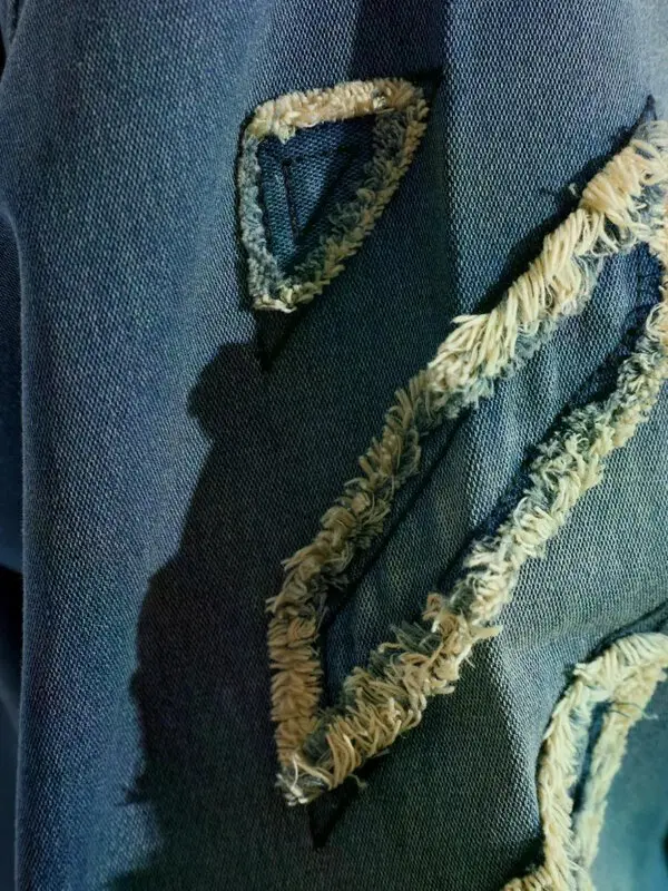 Off-White Diagonals Frayed Hoodie