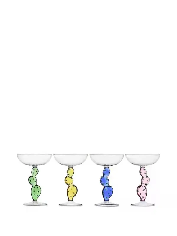 ICHENDORF MILANO Desert Plants Glass Champagne Coupe - Multicolour