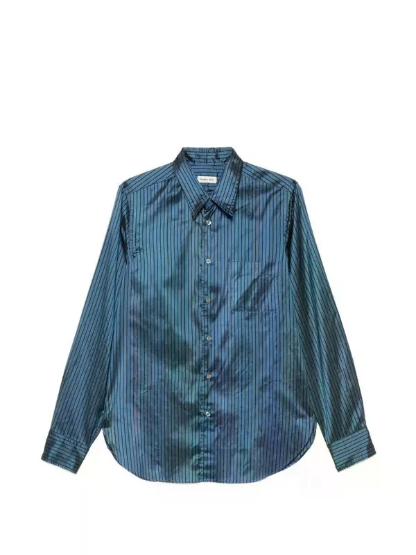 ROMEO GIGLI 1990s Striped Silk Shirt