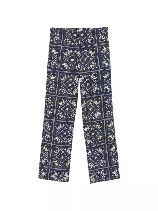 ROMEO GIGLI 1990s Paisley Print Trousers