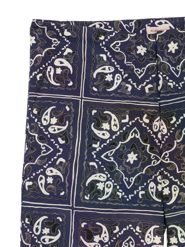 ROMEO GIGLI 1990s Paisley Print Trousers