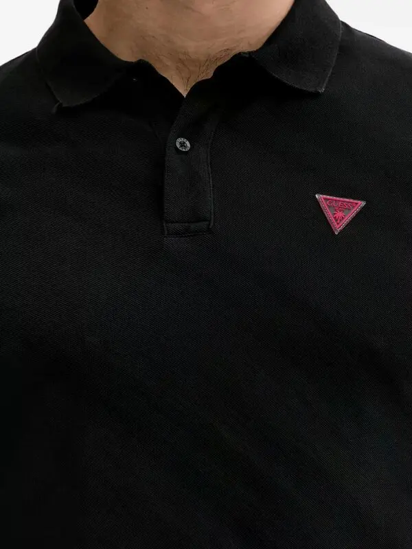Guess Logo-patch Piqué Polo Shirt