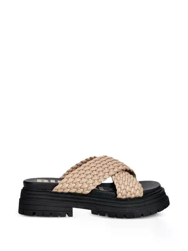BUFFALO Lennox Cross Sandals - Neutrals