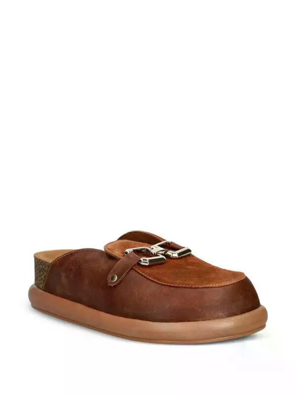 BOHONOMAD Buckle-detail Leather Mules