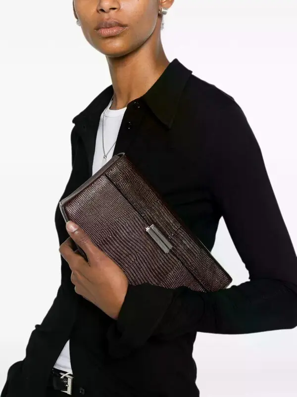 TOTEME Lizard-effect Leather Shoulder Bag