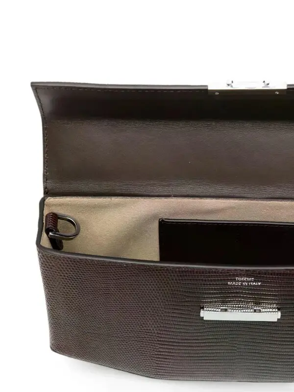 TOTEME Lizard-effect Leather Shoulder Bag