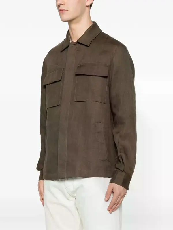 HESKIMO Linen Buttoned Jacket