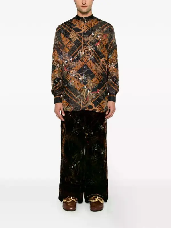 PIERRE-LOUIS MASCIA Printed Trousers
