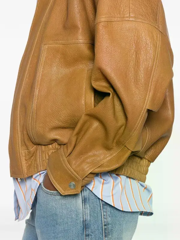 Nour Hammour Dalma Leather Jacket