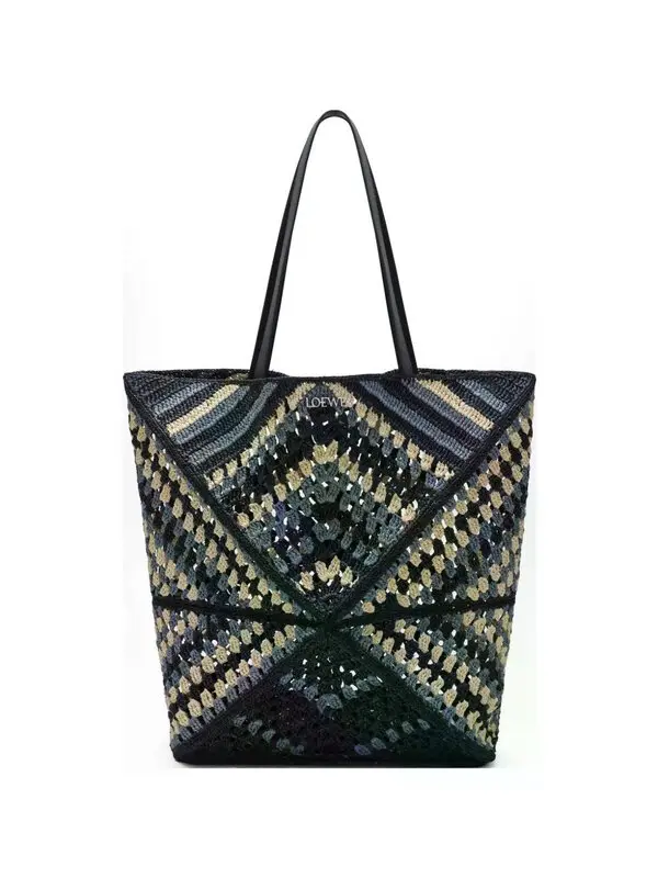 Loewe Xl Puzzle Fold Tote Bag - Blue