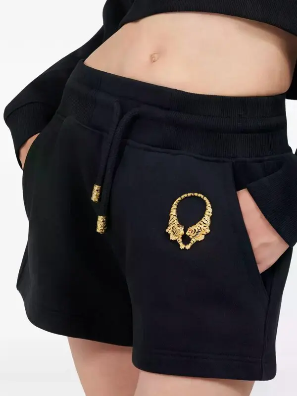 Roberto Cavalli Tiger-motif Drawstring Shorts