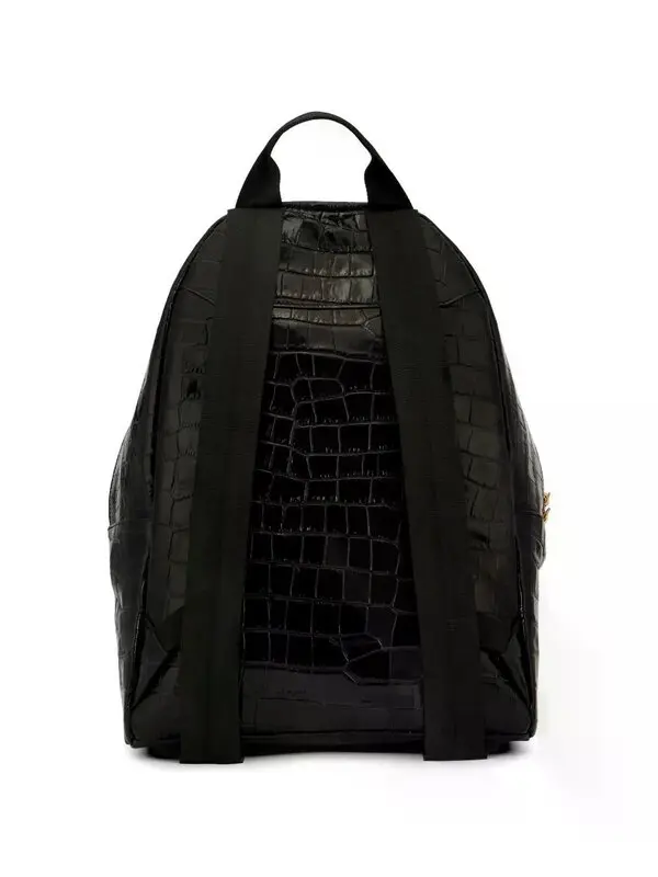 Roberto Cavalli Crocodile-effect Tiger Tooth Backpack
