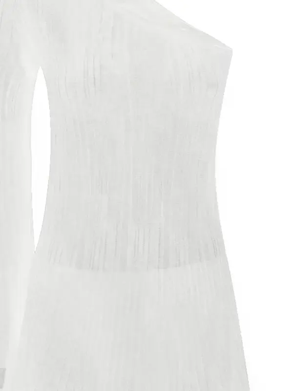Federica Tosi One-shoulder Ribbed-knit Mini Dress