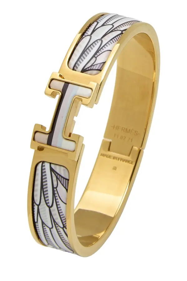 Hermès Enamel "h" Bracelet Pm - Multi