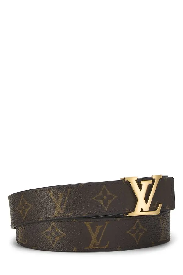 LOUIS VUITTON Monogrammed Initials Belt - Black