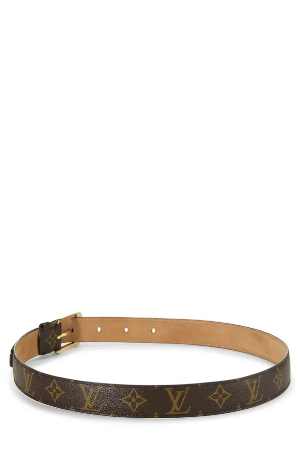 LOUIS VUITTON Monogram Canvas Ellipse Belt