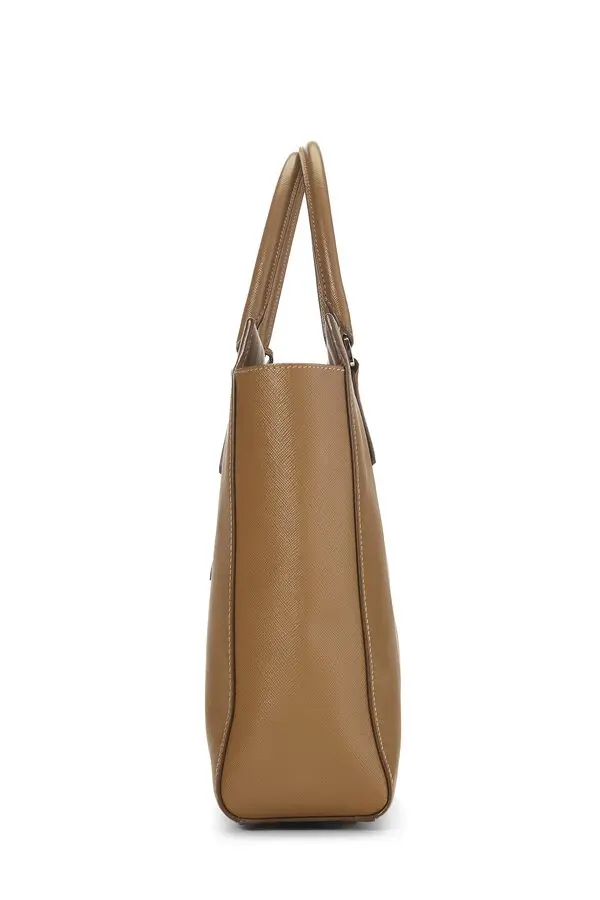 Prada Saffiano Open Tote - Brown