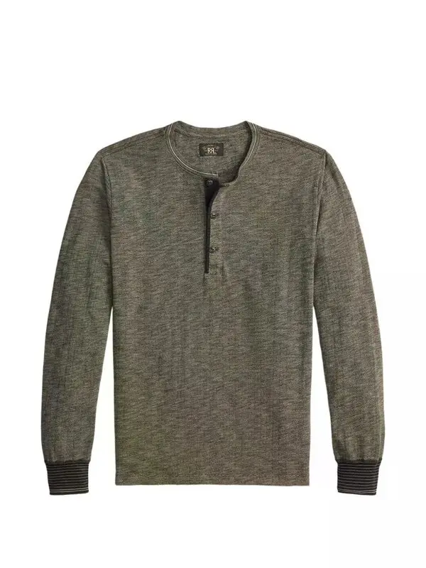 Ralph Lauren Button-placket Long-sleeve Henley T-shirt