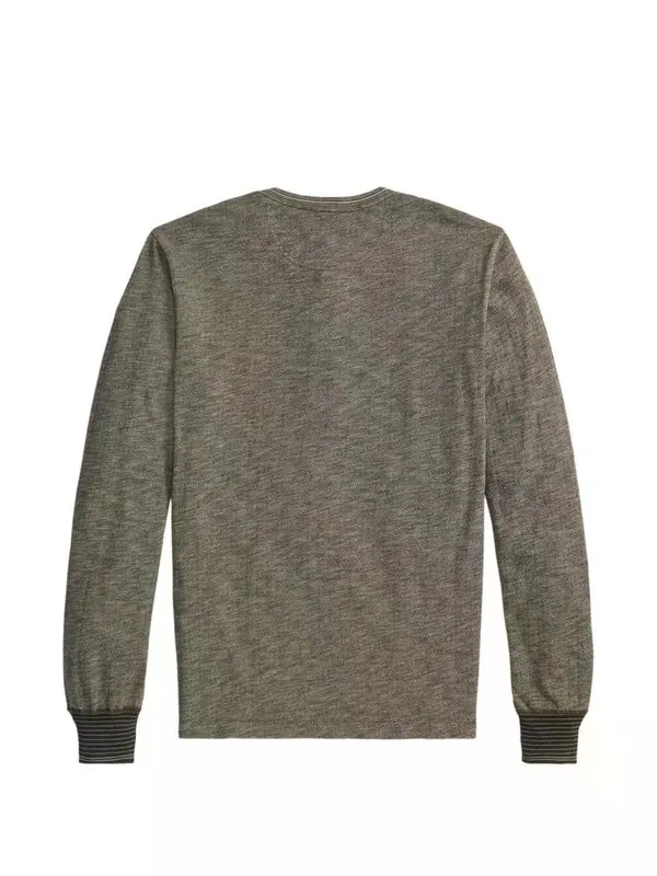 Ralph Lauren Button-placket Long-sleeve Henley T-shirt